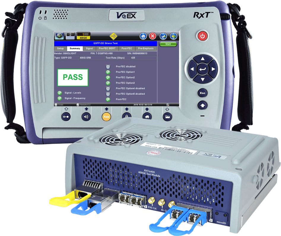 Test Module IP Ethernet 400G - VeEX RXT-6400 | Escom Co., Ltd ...